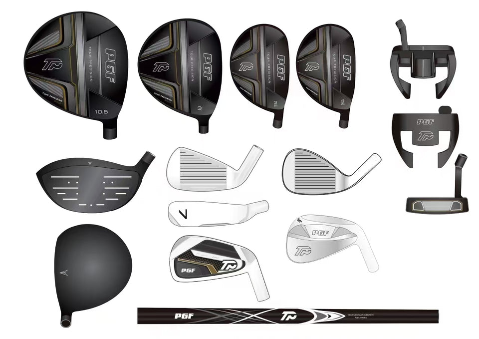 PGF Men's Gold TP Complete Golf Club Package Set [17-Pieces] – PGF GOLF